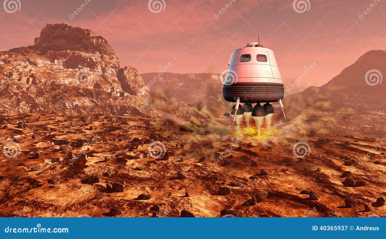 Mars exploration stock illustration. Illustration of adventure - 40365937