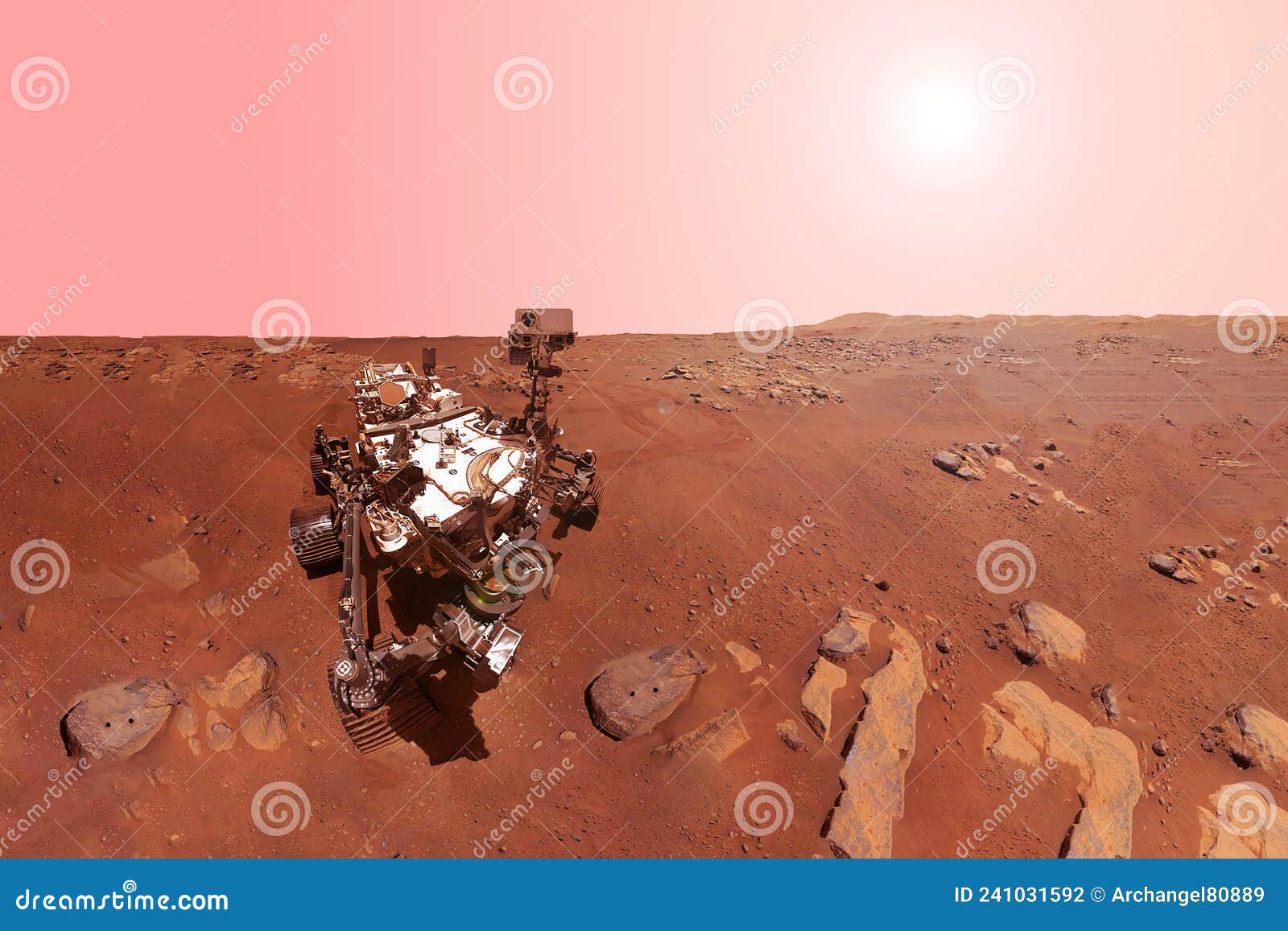 Mars Explores the Surface of the Planet. Elements of this Image Were ...