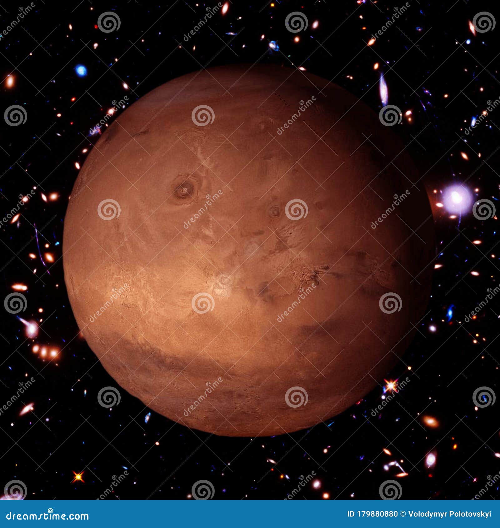 Mars. Full planet view stock photo. Image of celestial - 179880880