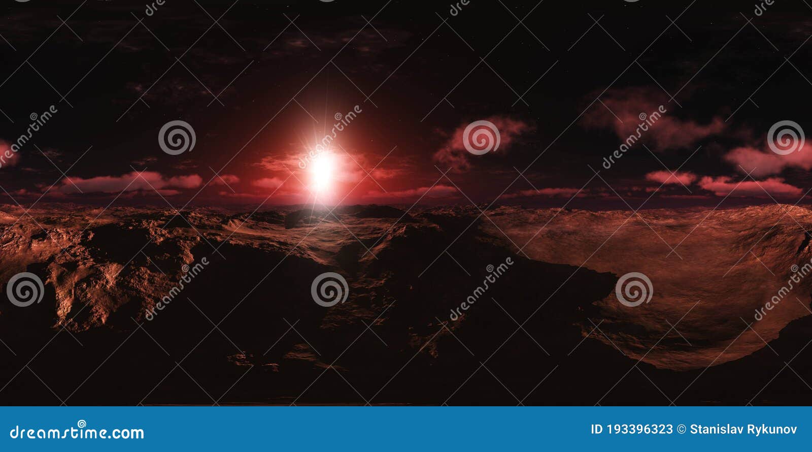 Mars, HDRI, Environment Map Stock Illustration - Illustration of ...