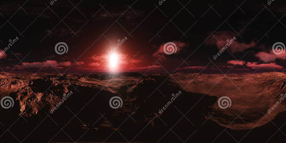 Mars, HDRI, Environment Map Stock Illustration - Illustration of ...