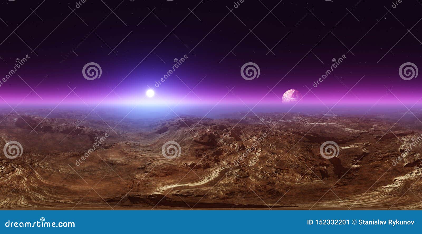 Mars, HDRI, Environment Map Stock Illustration - Illustration of planet ...