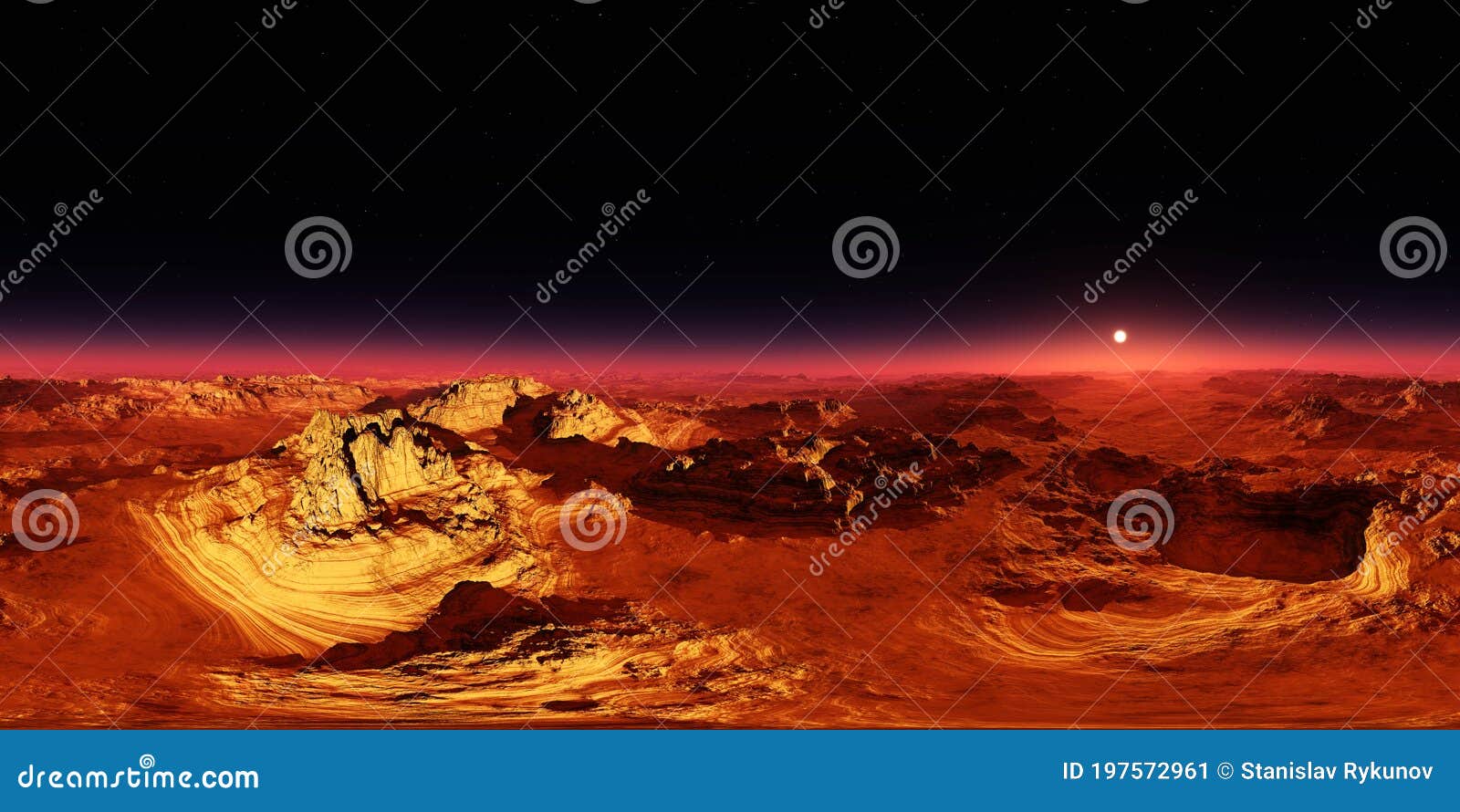 Mars hdri milieukaart stock illustratie. Illustration of astronomie ...