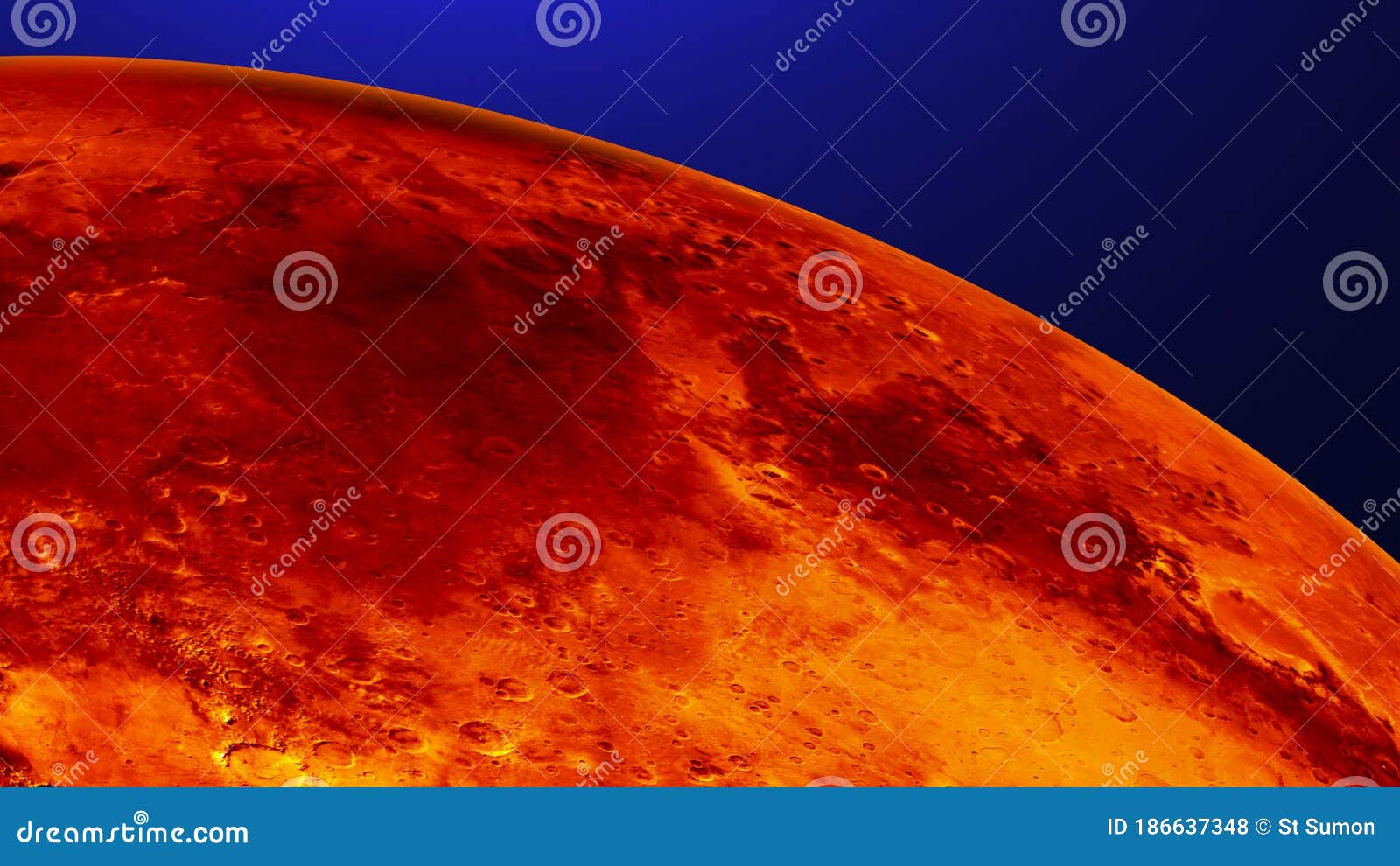 Mars - High Resolution Best Quality Solar System Planet. Stock ...
