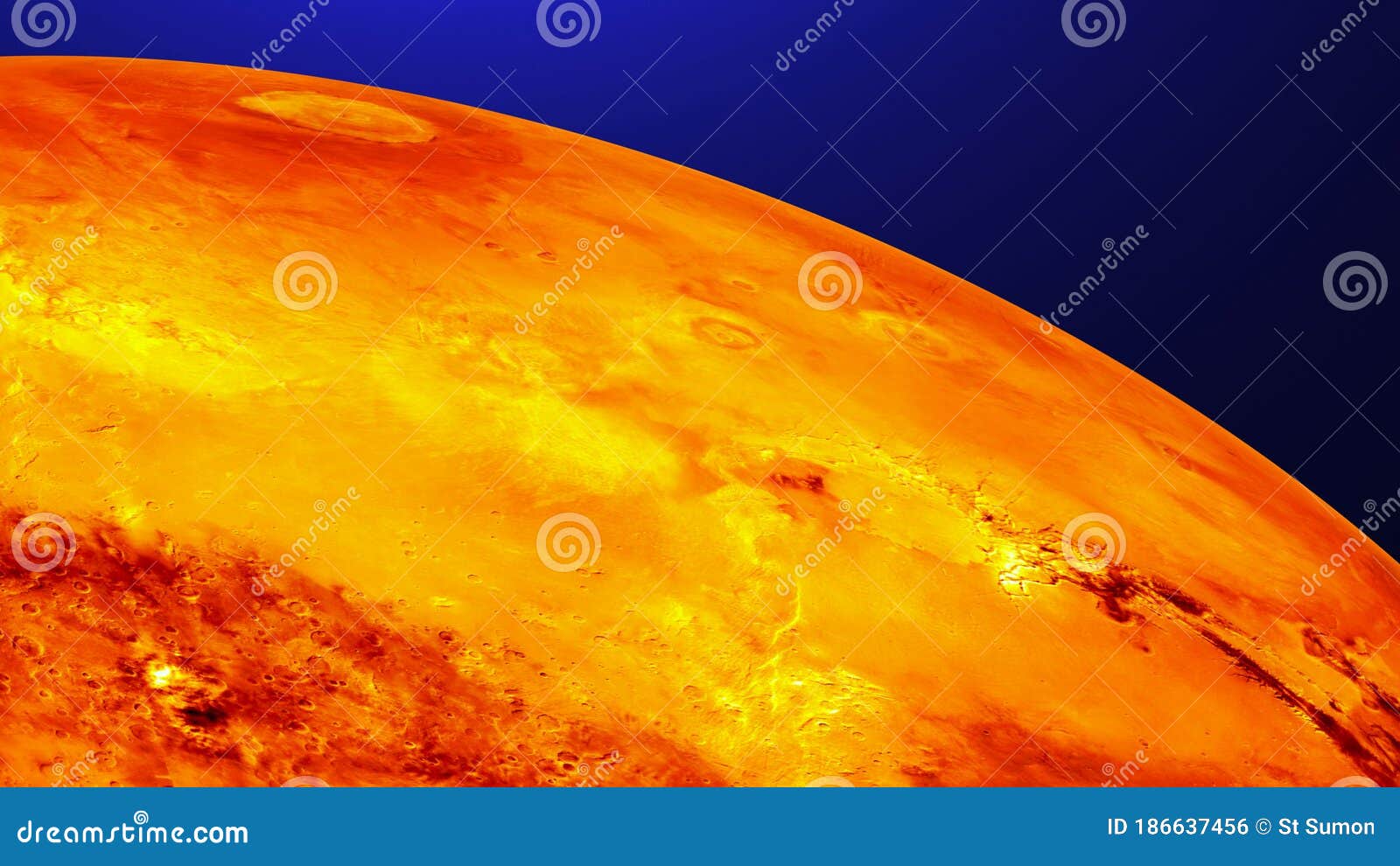 Mars - High Resolution Best Quality Solar System Planet. Stock ...