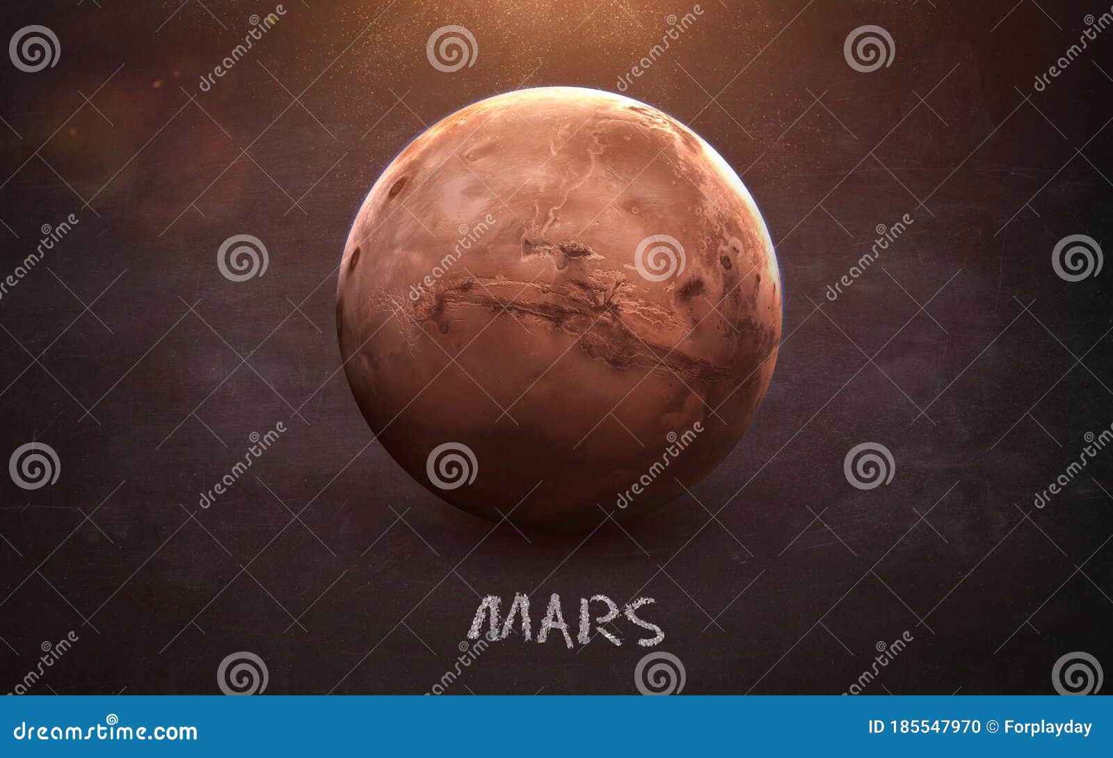 Mars - High resolution stock illustration. Illustration of milkyway ...