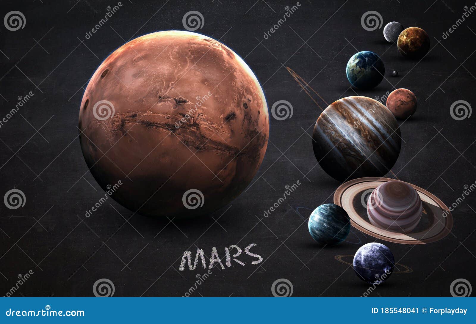 Mars - High resolution stock illustration. Illustration of earth ...