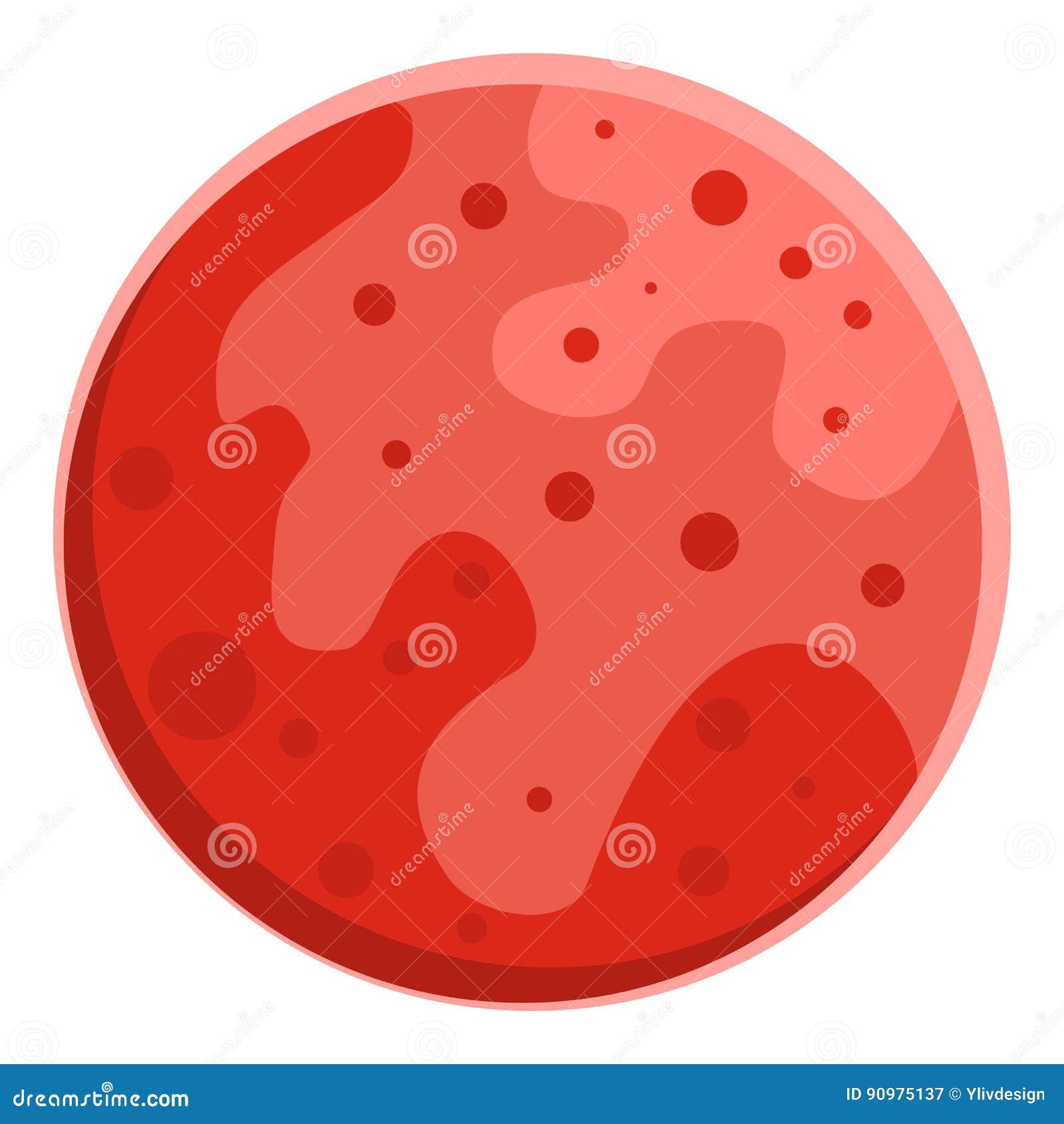 Mars icon isolated stock vector. Illustration of space - 90975137
