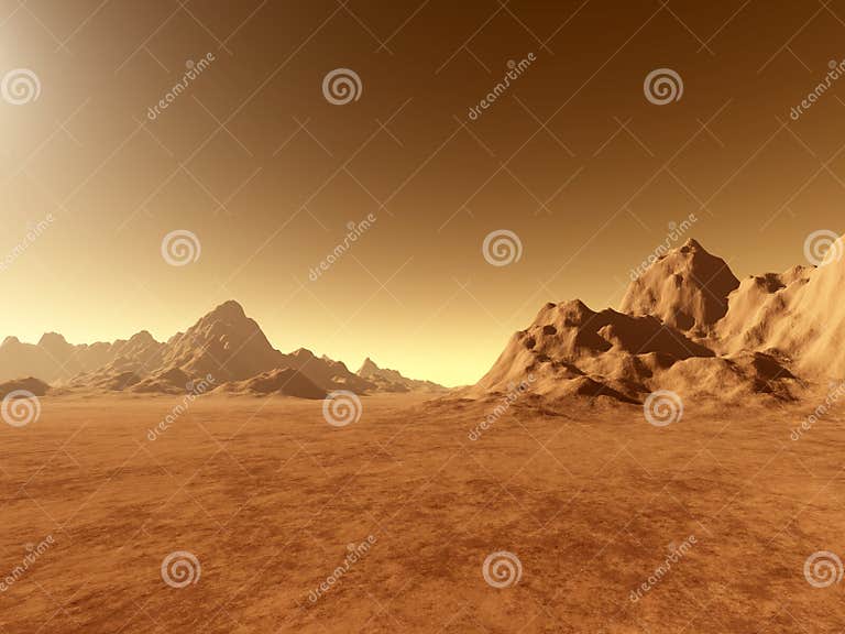 Mars - Near Ground stock illustration. Illustration of travel - 28043