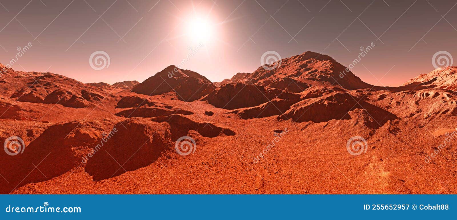 Planet Mars Mountain