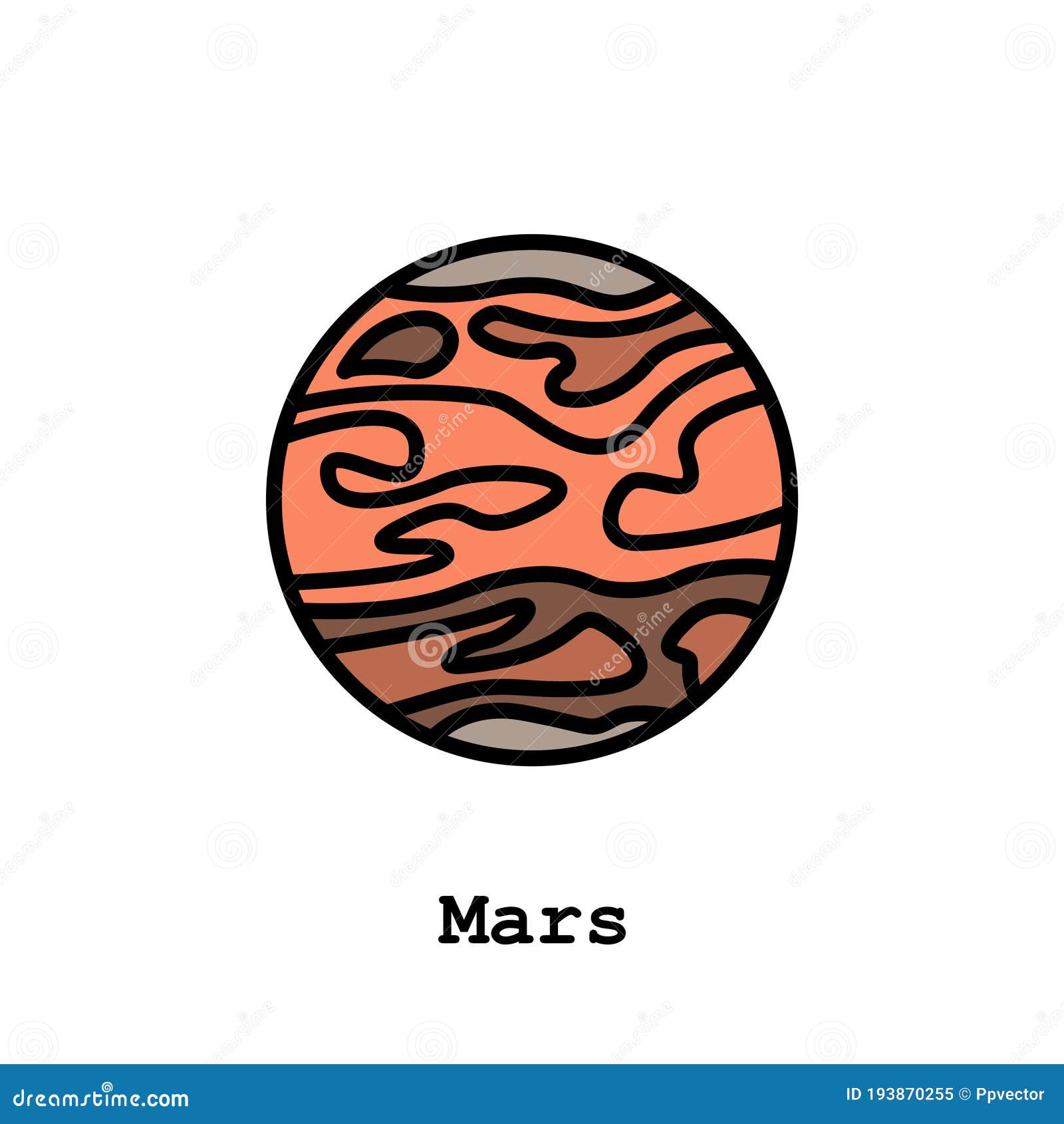 Printable Map Of Mars Planet