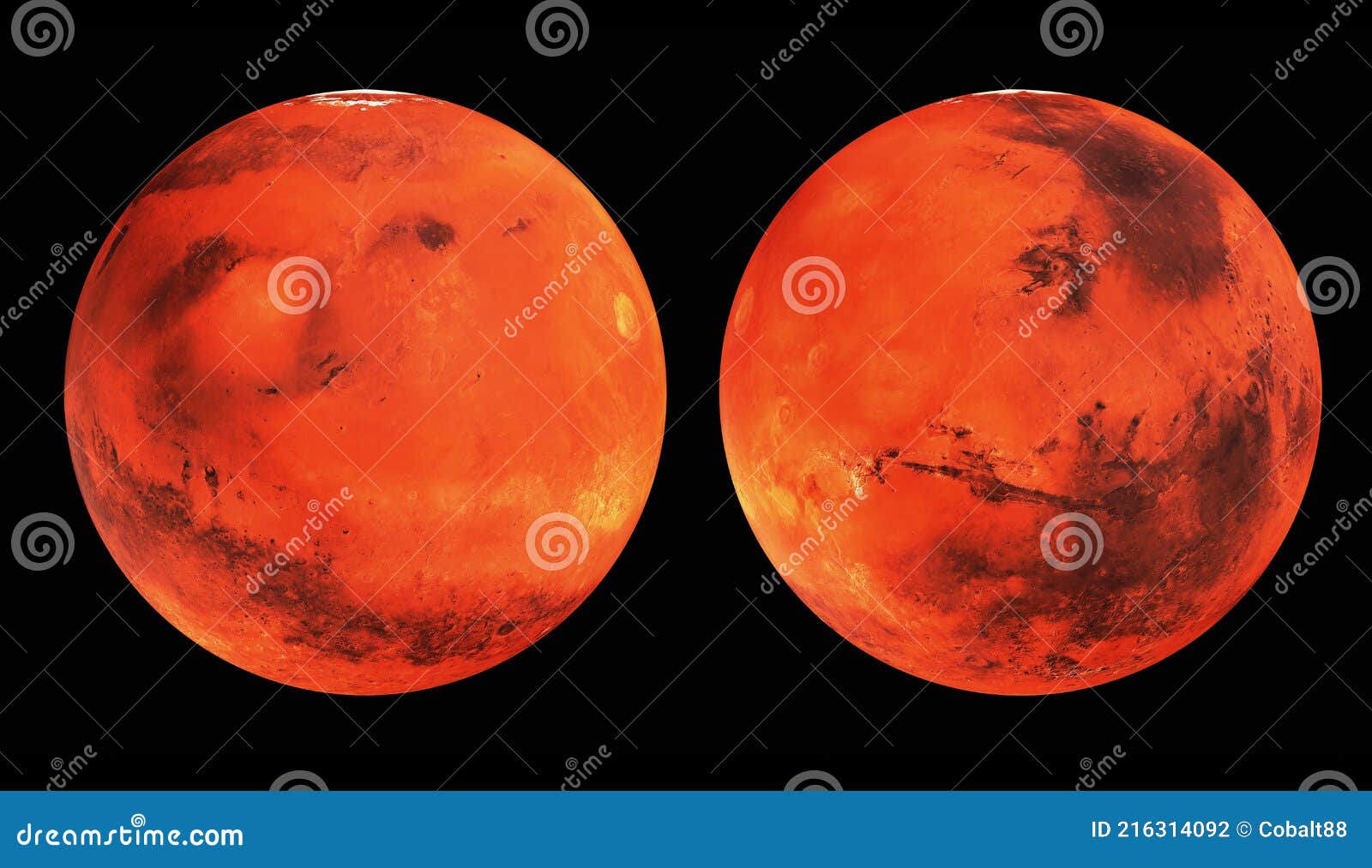Planet Mars Surface Features
