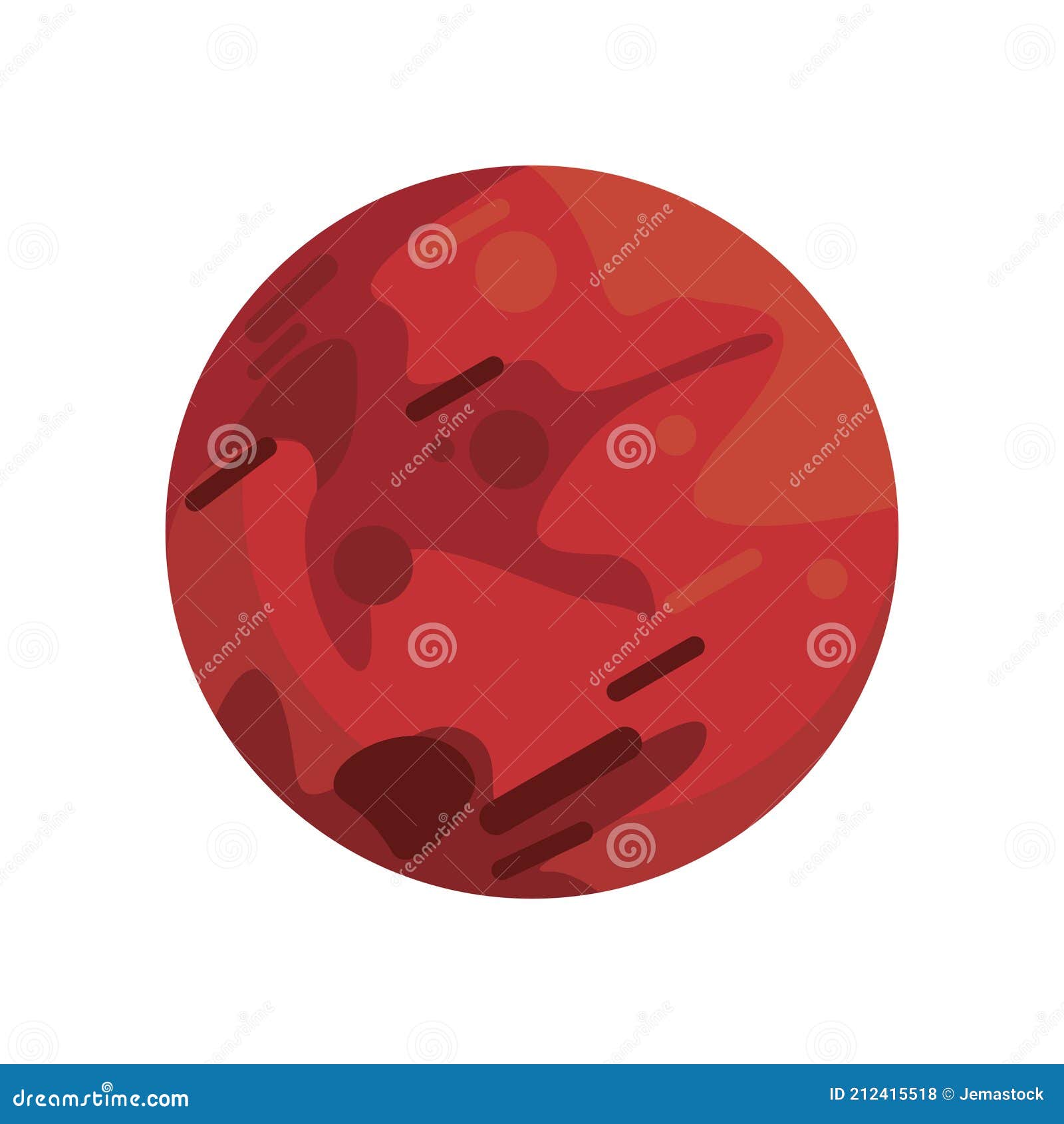 Mars planet red stock vector. Illustration of technology - 212415518