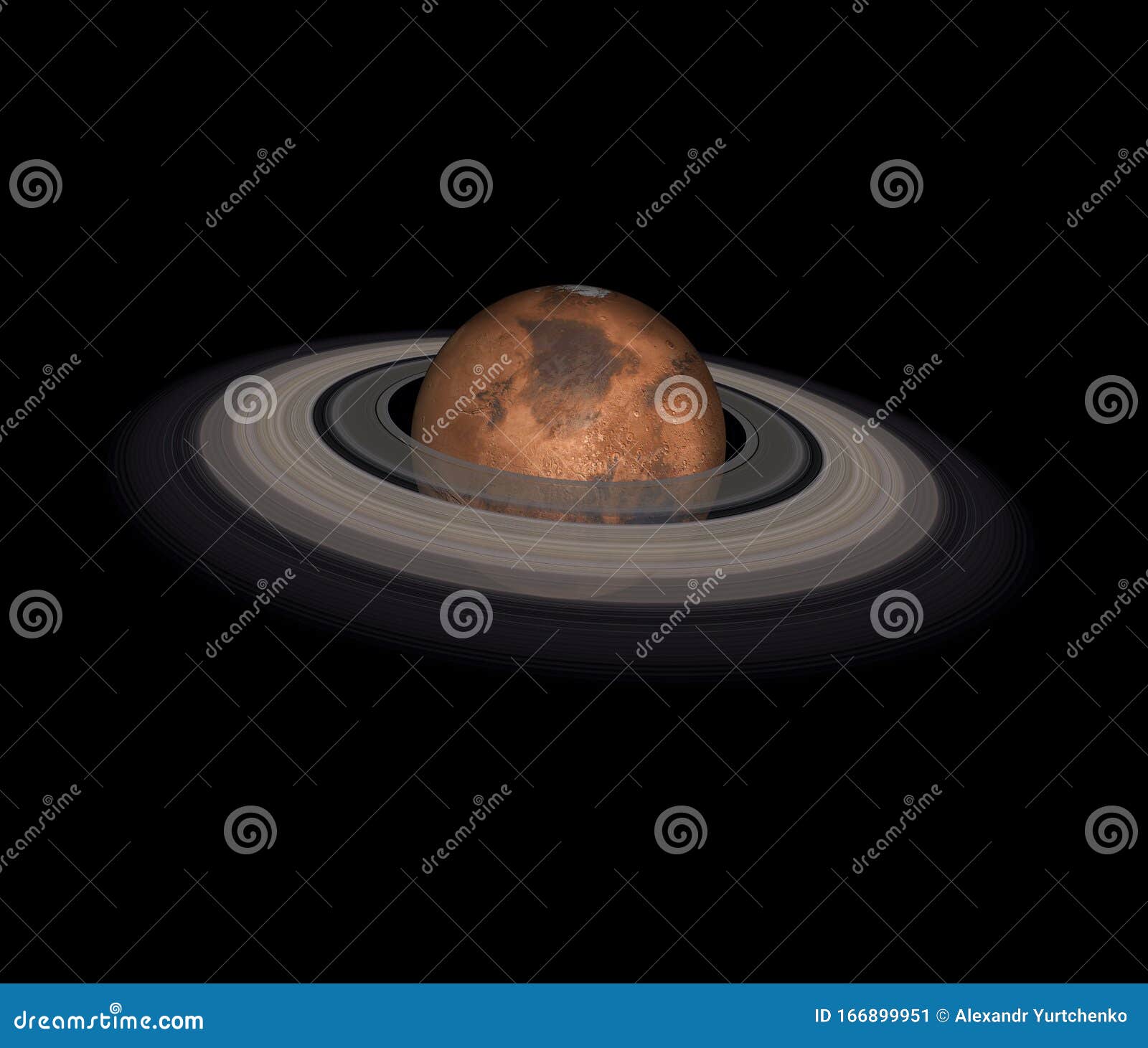 Planet Mars Rings