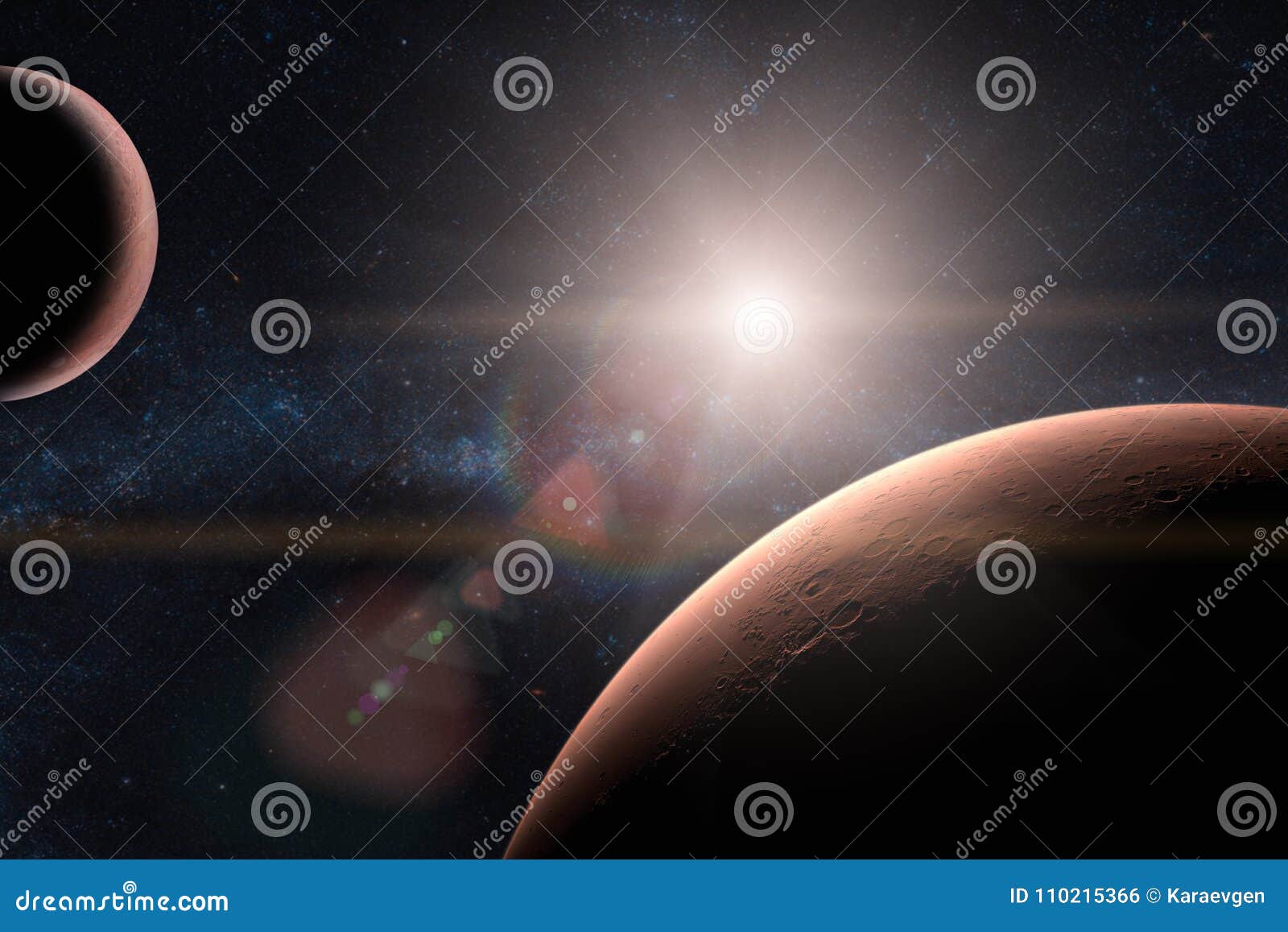 Mars. Planets in Solar System Stock Photo - Image of plasma, meteor ...