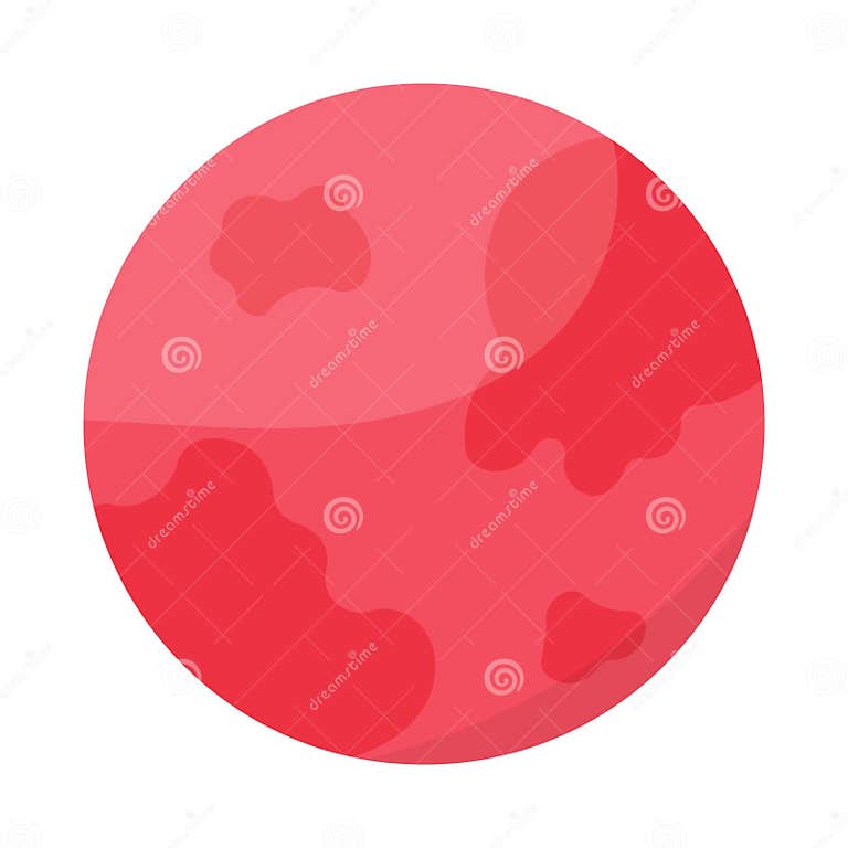 Mars Red Martians Space Planet Element Stock Vector - Illustration of ...