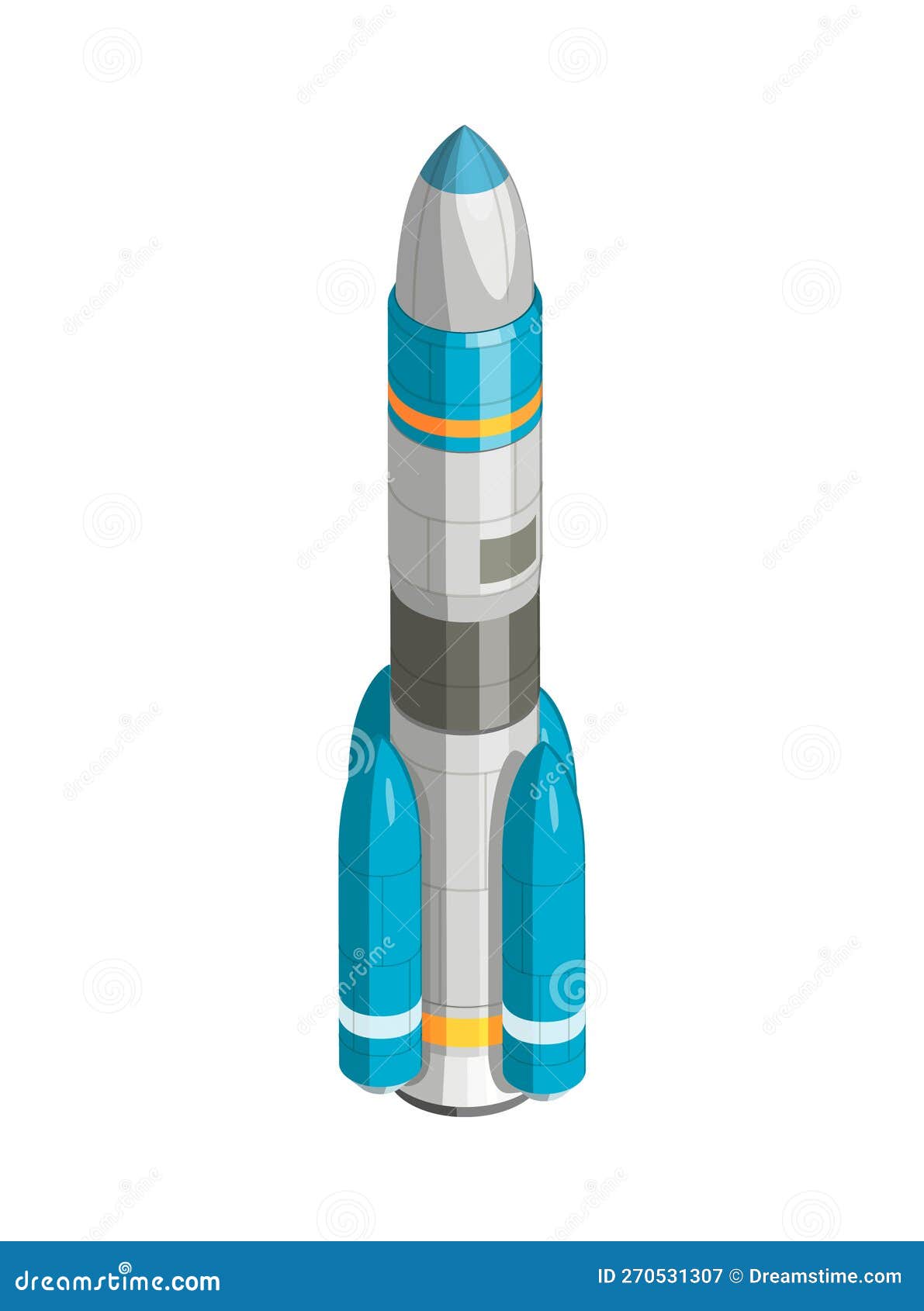 Mars Rocket Isometric Composition Stock Vector - Illustration of ...