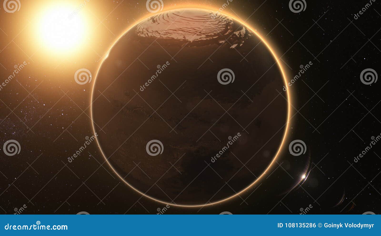 Mars Rotating Seamless Loop. Red Planet Close Up Stock Footage - Video ...