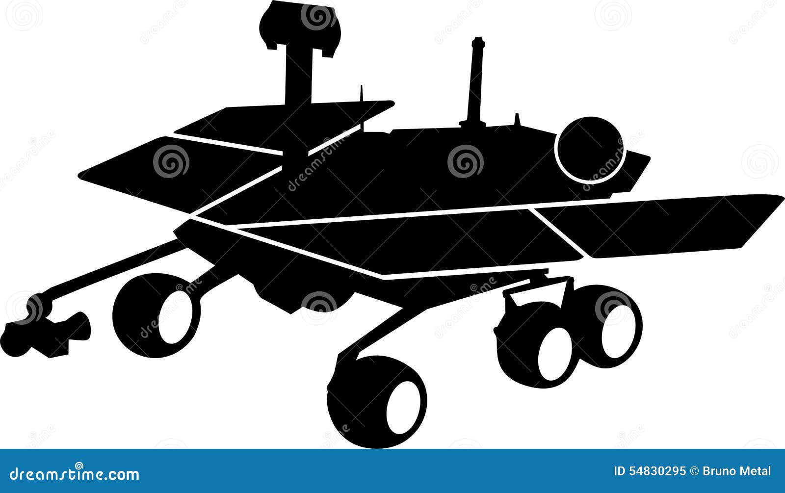 Mars rover,opportunity stock vector. Illustration of spirit - 54830295