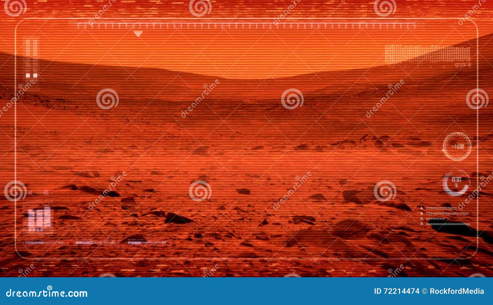 Mars Rover POV on Planet Surface Stock Footage - Video of mars ...