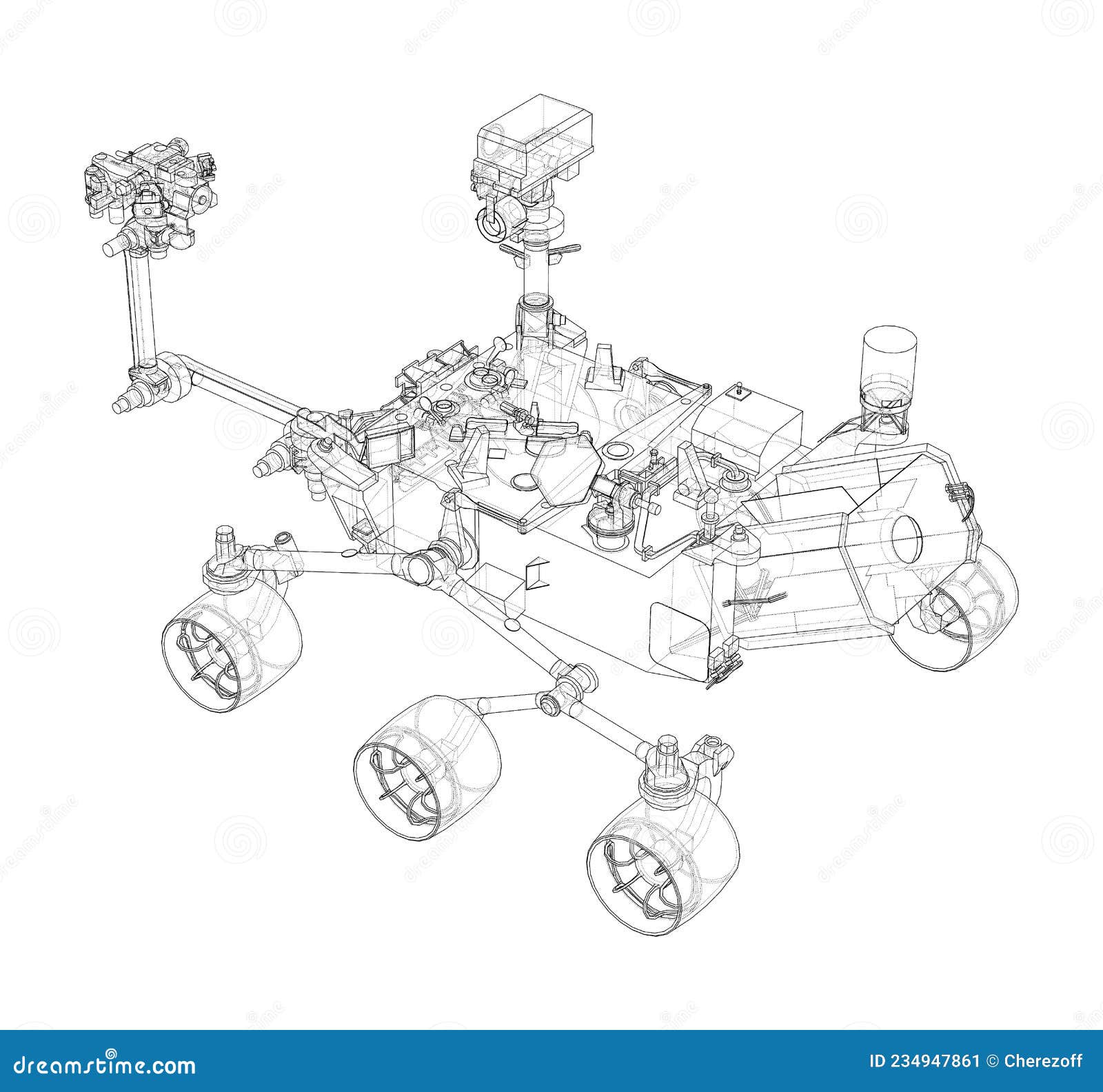 Curiosity Mars Rover Clip Art
