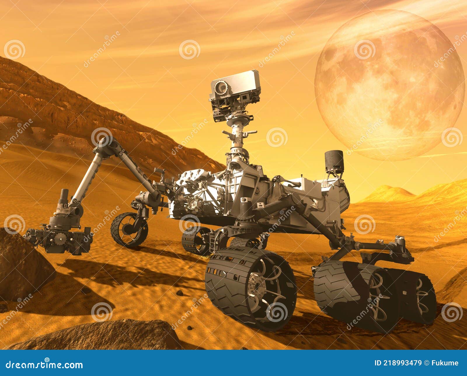 Mars Rovers Landed Illustration.Elements of this Image Furnished by ...