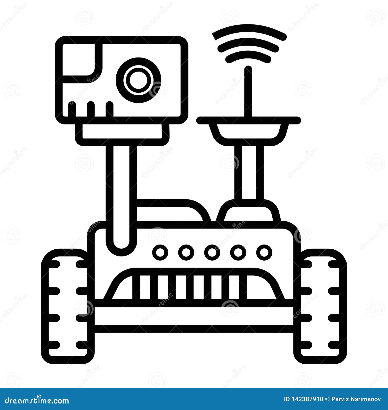 Mars Science Laboratory Isolated Vector Stock Illustration ...