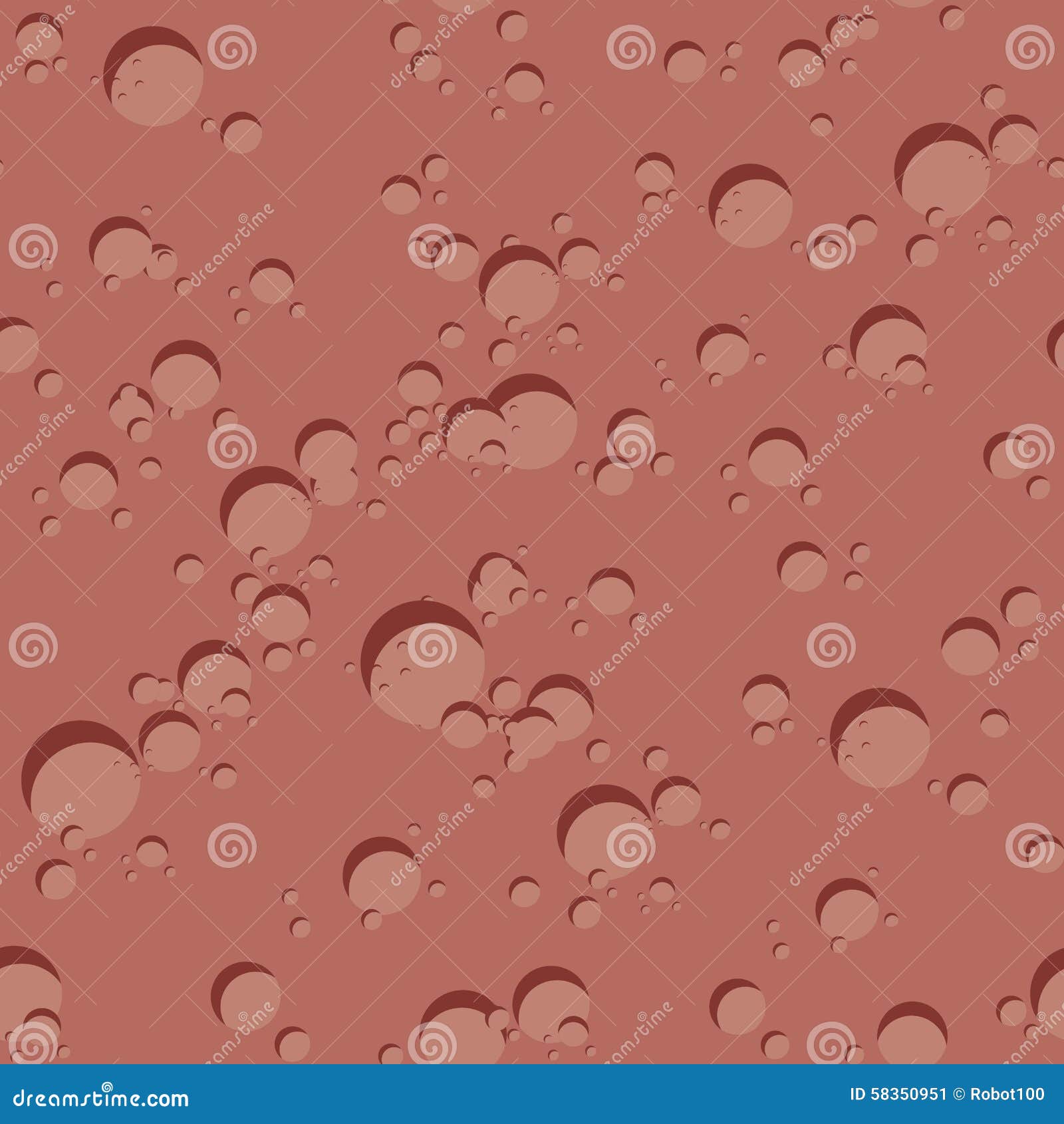 Mars Seamless Pattern. Vector Illustration of Surface of Mars Stock ...