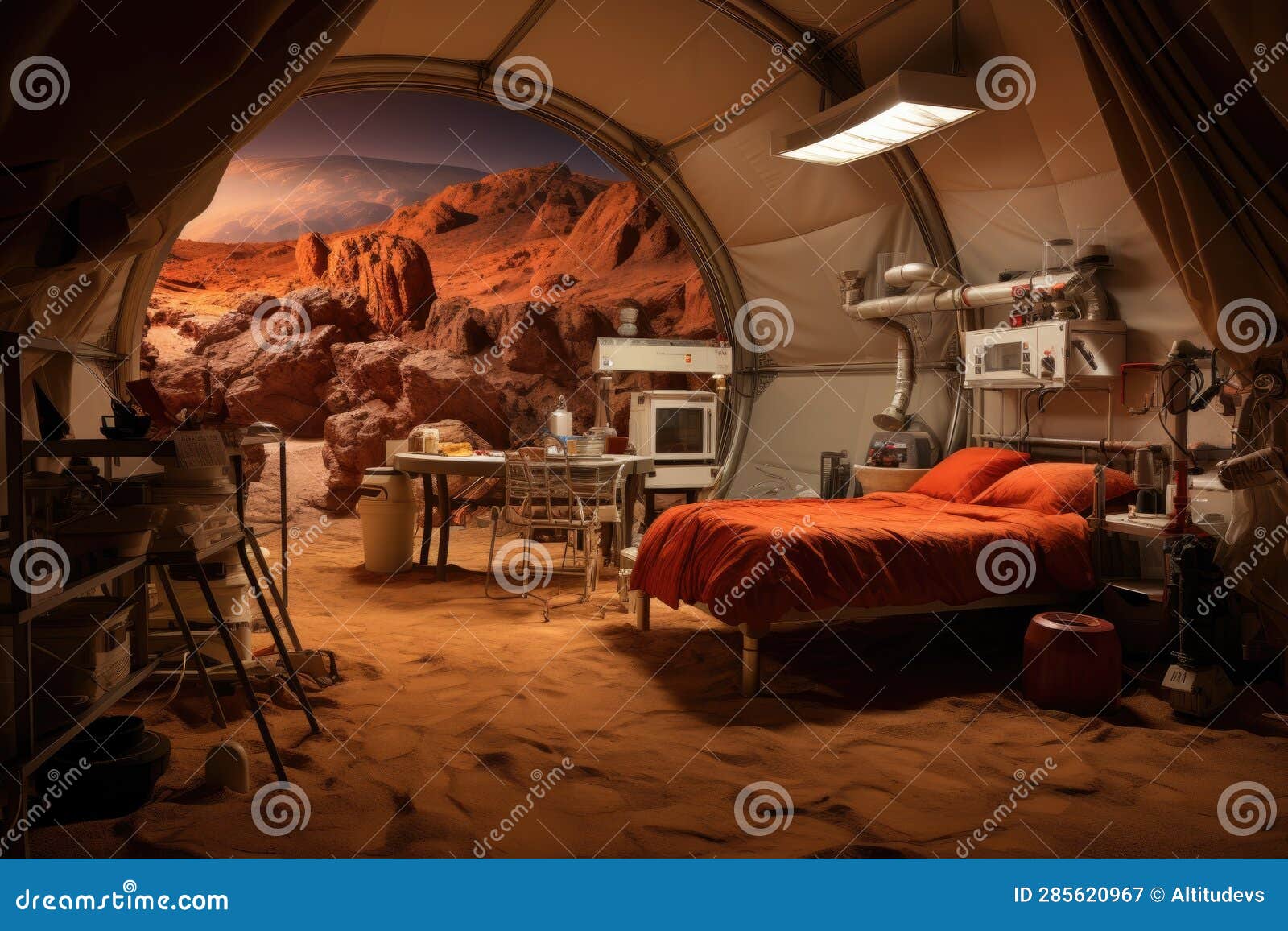 Mars Simulation Habitat Laboratory for Experiments Stock Image - Image ...