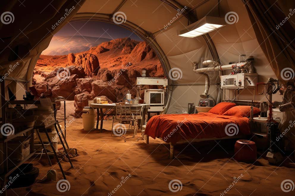 Mars Simulation Habitat Laboratory for Experiments Stock Image - Image ...