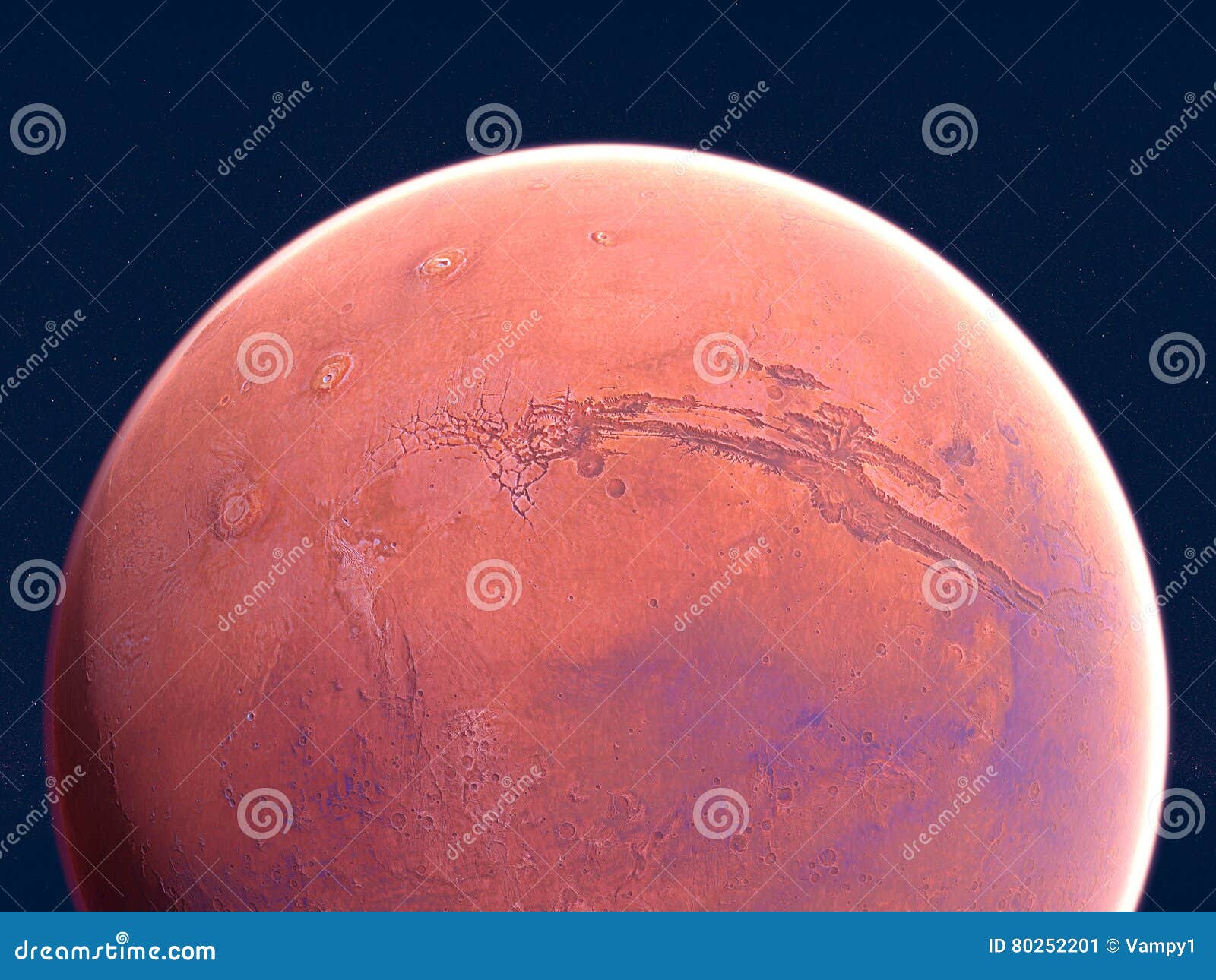 Mars, Soil Crust, Space, Solar System Stock Illustration - Illustration ...