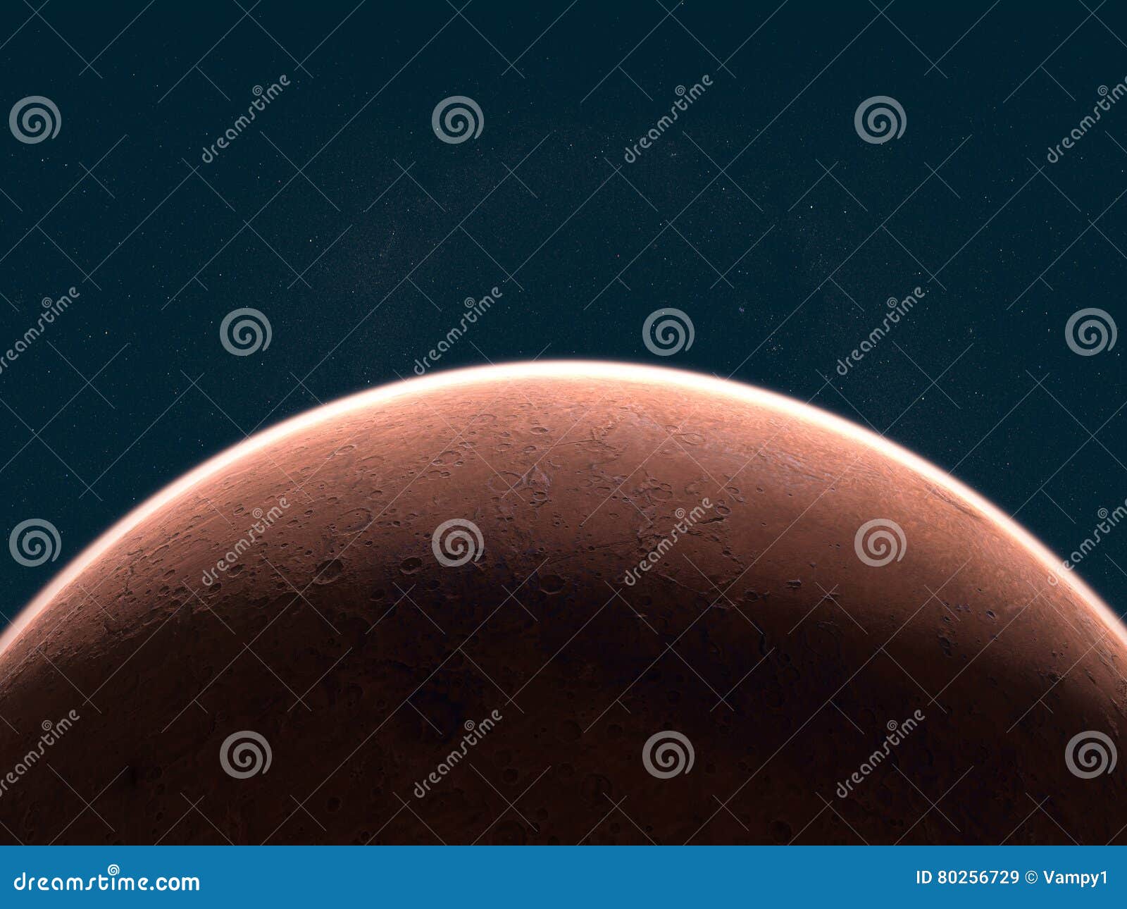Mars, Soil Crust, Space, Solar System Stock Illustration - Illustration ...