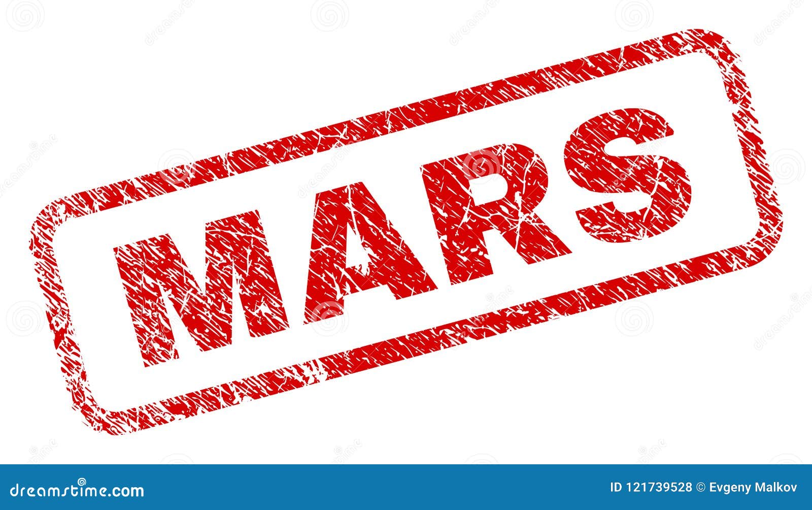 Grunge MARS Rounded Rectangle Stamp Stock Vector - Illustration of ...