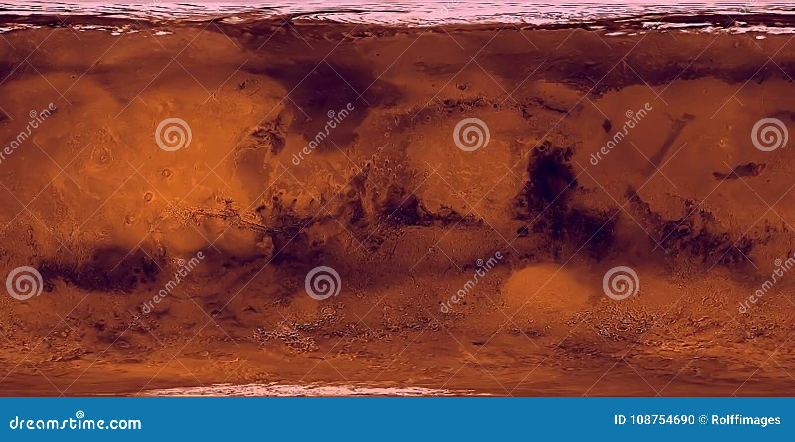 Mars Surface Panorama Or Landscape Vector Illustration | CartoonDealer ...