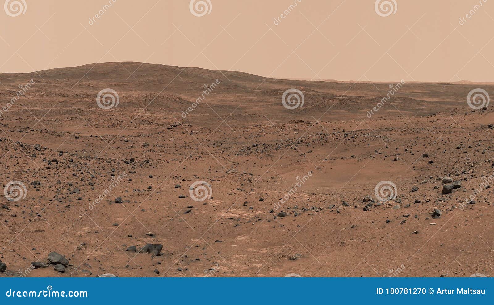 Mars Surface Panorama in High Resolution. Elements of this Video ...