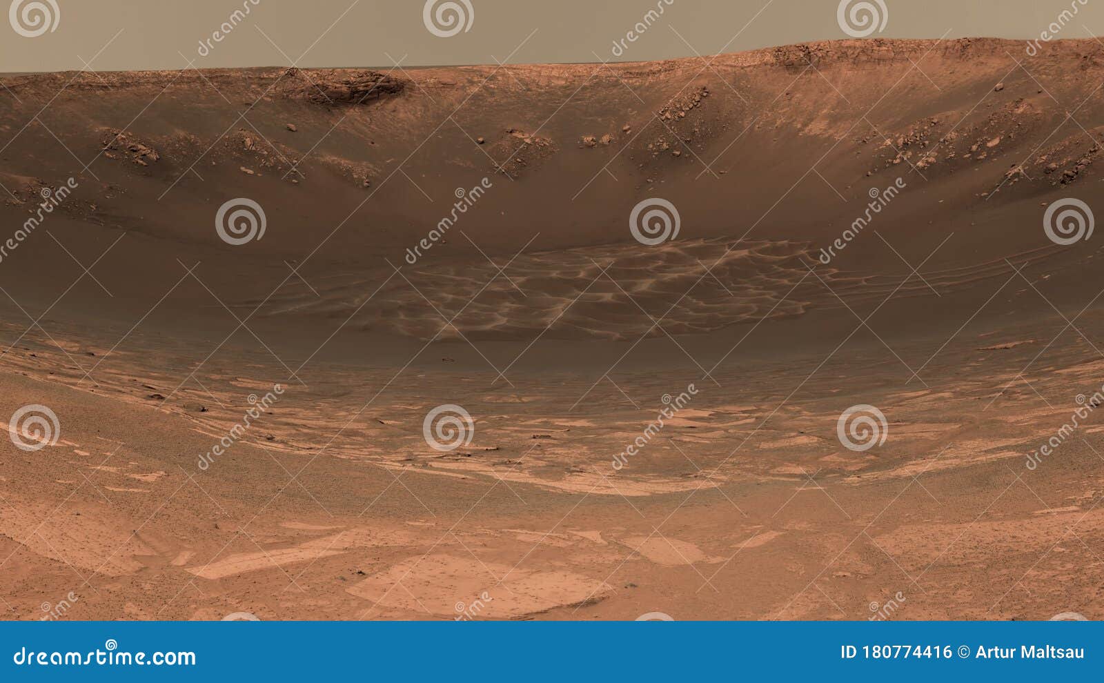 Mars Surface Panorama in High Resolution. Elements of this Video ...