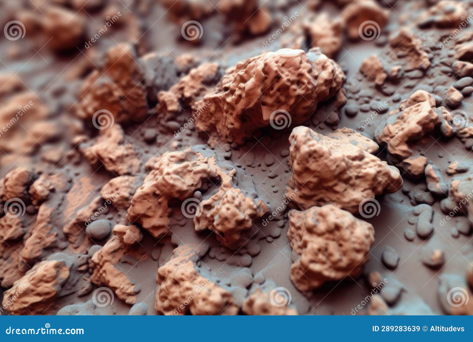 Mars Surface Texture with Small Rocks Stock Image - Image of mars ...
