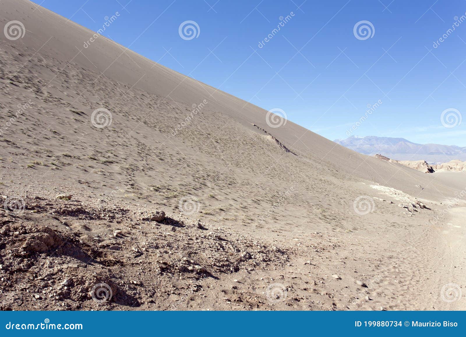 The Mars Valley in Atacama Desert Stock Photo - Image of landscape ...