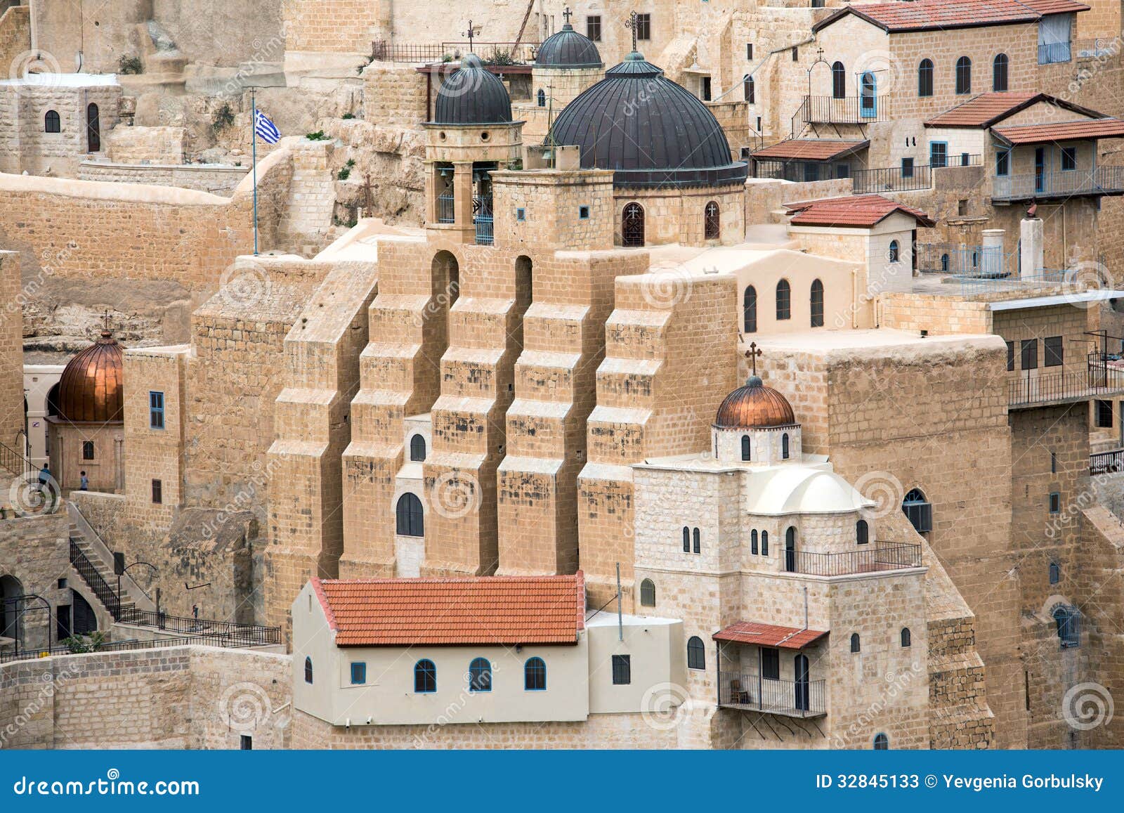 Marsaba monastery stock image. Image of greek, jerusalem - 32845133
