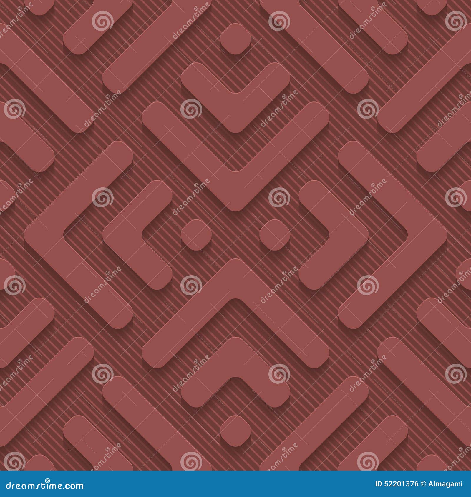 Marsala Color Perforated Paper Stock Vector - Illustration of effect ...