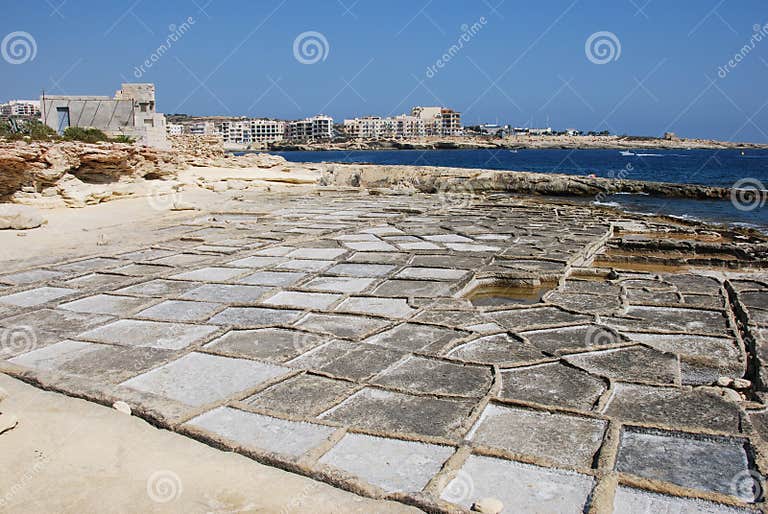 Marsaskala Salt Pans stock photo. Image of heat, beach - 26684030