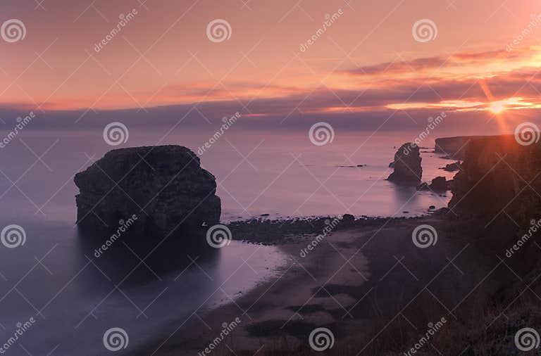 Marsden Bay stock image. Image of stack, north, seastack - 18226785