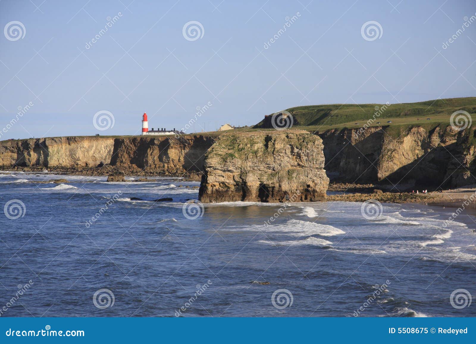 Marsden Rock stock image. Image of waves, rock, surf, souter - 5508675
