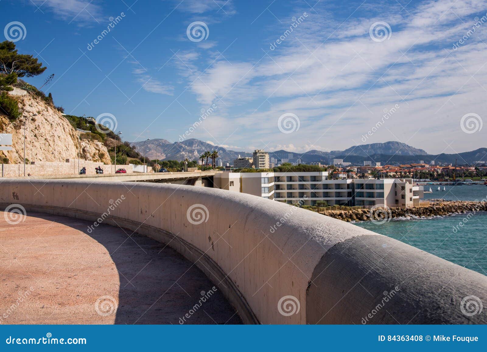 Marseille coast stock photo. Image of corniche, france - 84363408