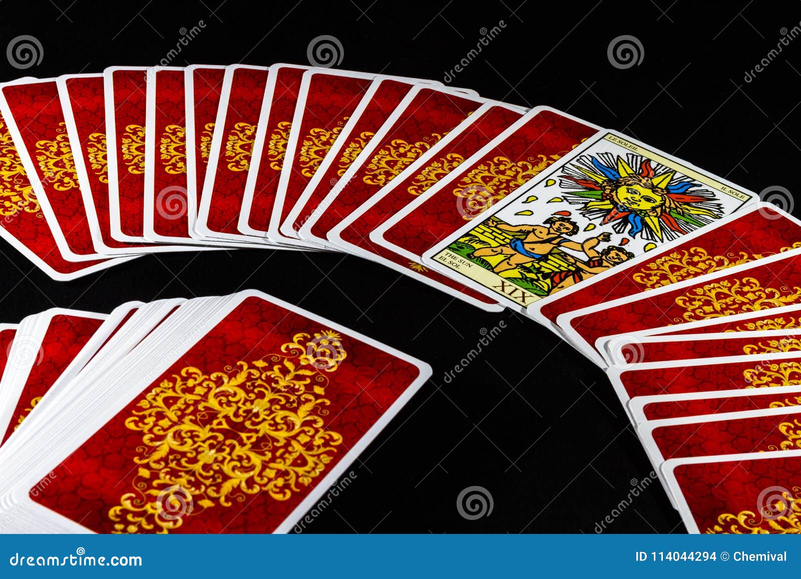 Marseille Tarot - the Sun stock photo. Image of hermetic - 114044294