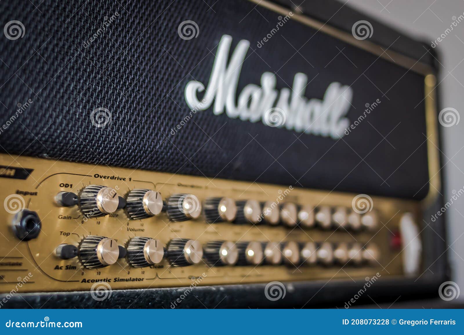 Marshall Amplifier for Guitar Editorial Stock Photo - Image of ...