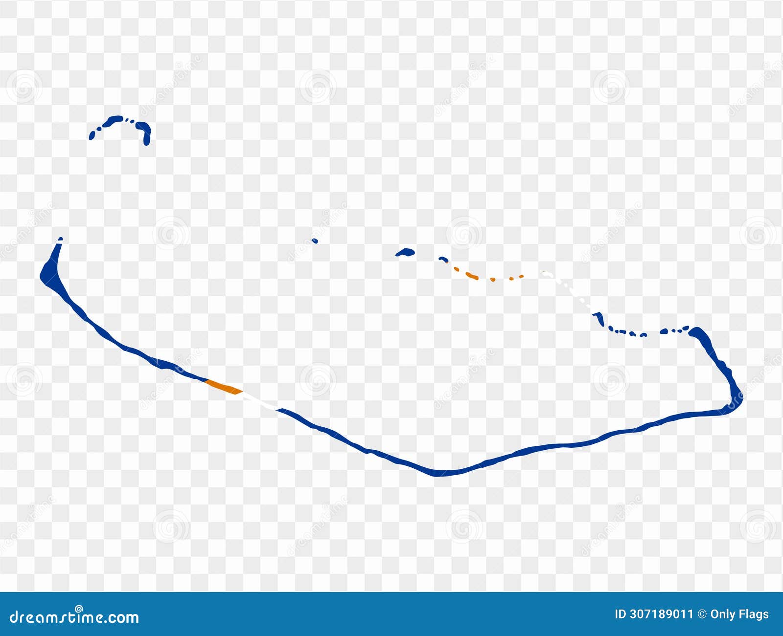 Marshall Islands Flag on Map on Transparent Background. Vector ...