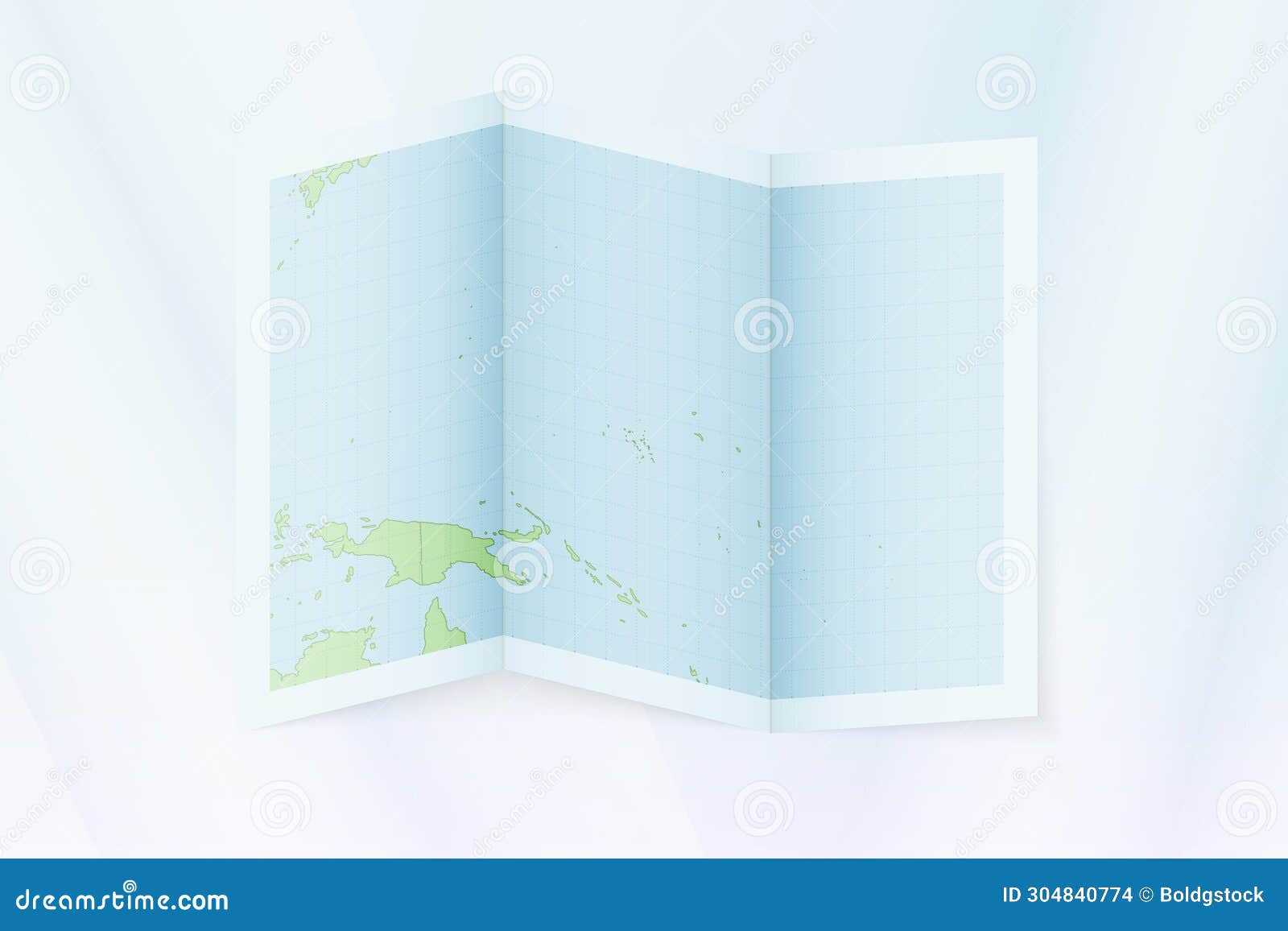 Marshall Islands Map, Folded Paper with Marshall Islands Map Stock ...