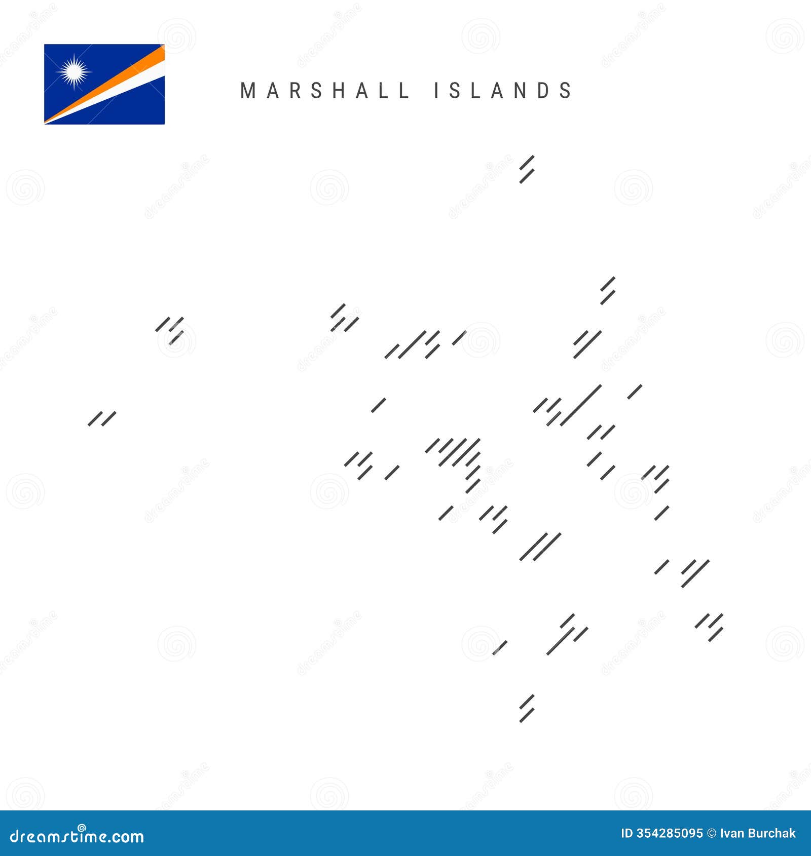 Marshall Islands Population Map. Large Group Of People In A Shape Of ...