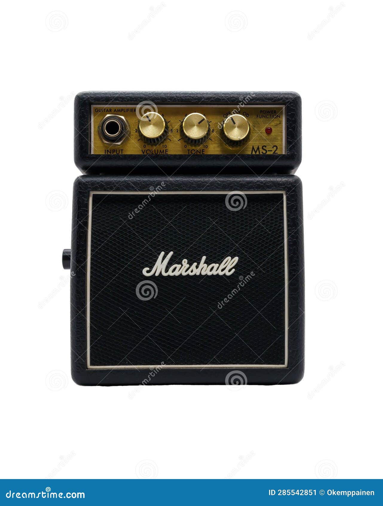 Marshall MS-2, Battery Powered Micro Amp for Guitar. Isolated on White ...